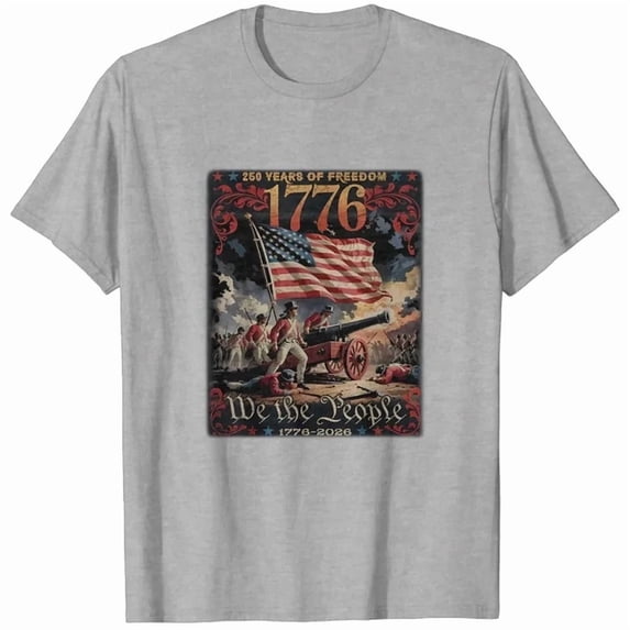 America 250th Birthday Anniversary US Flag Tee - Walmart.com