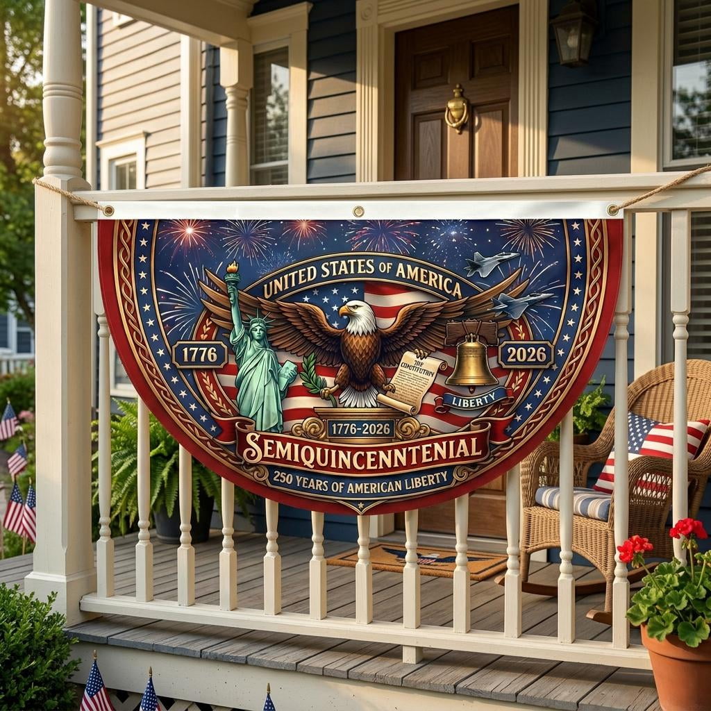 America 250th Birthday Bunting Flag, 250th Anniversary America ...