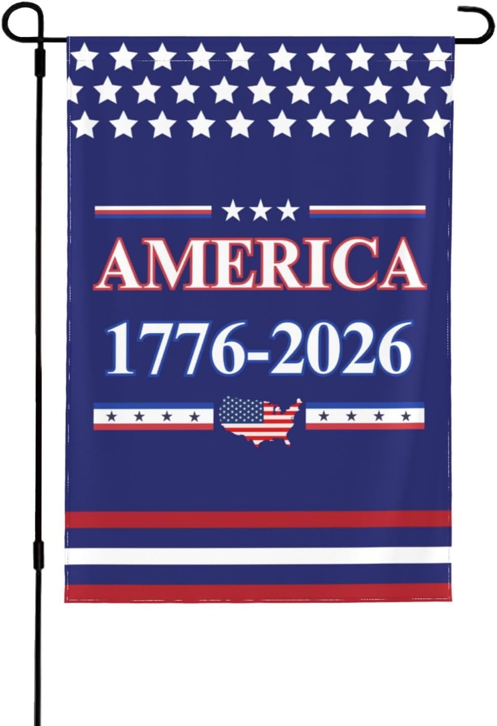America 250th Birthday Flags 1776 2026 250 Years Anniversary Garden ...