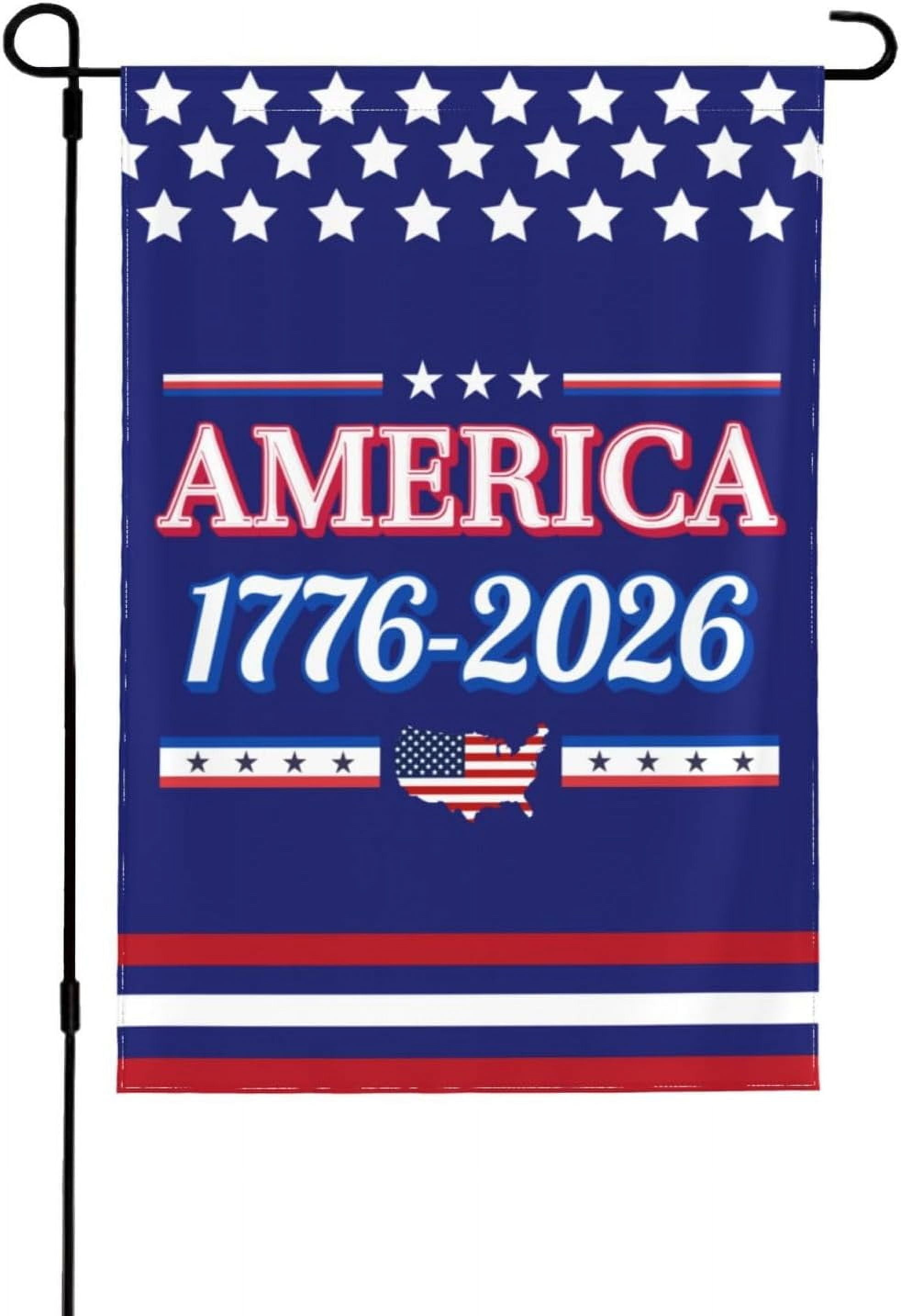 America 250th Birthday Garden Flag 28"X40" 1776 2026 America 250 Years ...