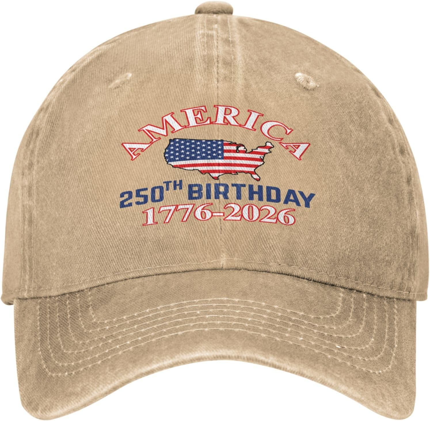 America 250th Birthday Hat 1776-2026 250 Years Anniversary Retro Cap ...