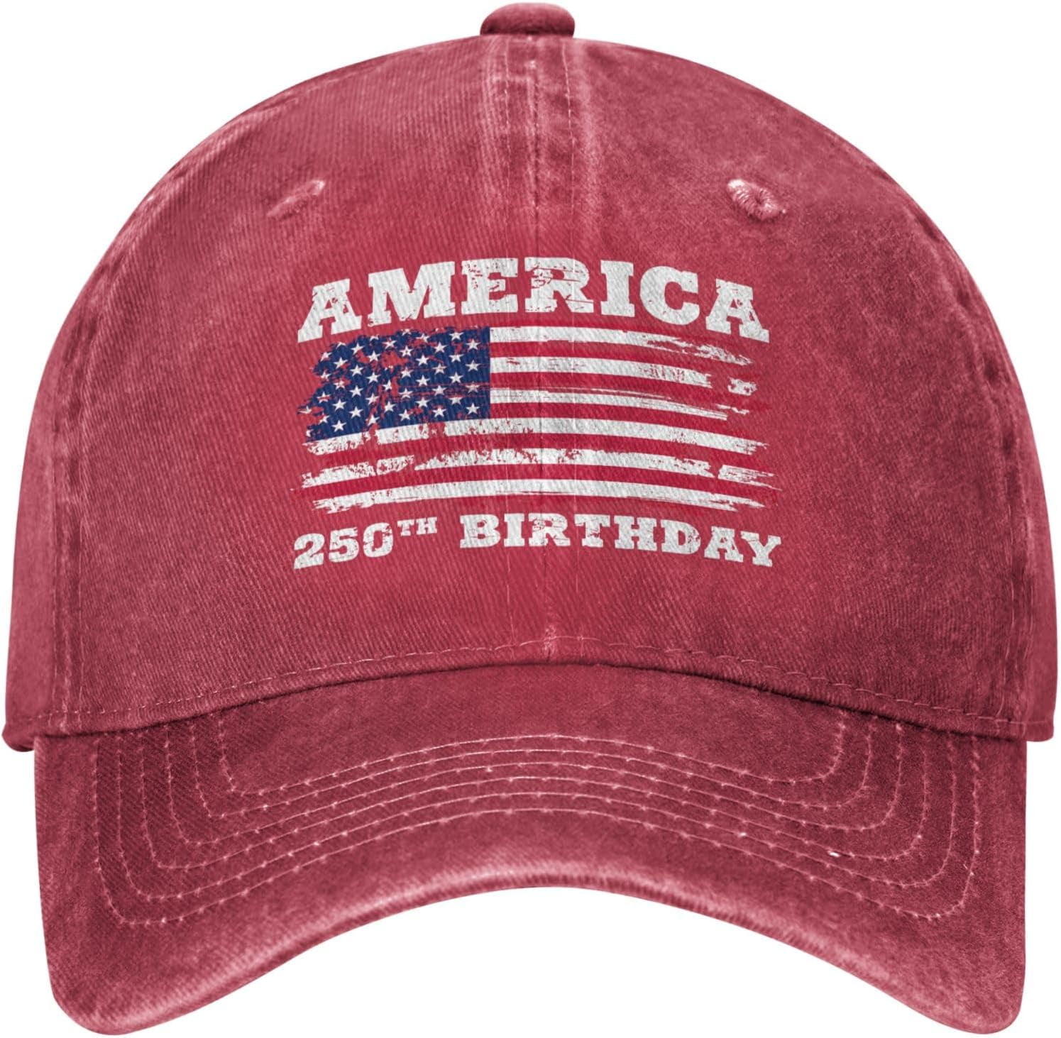 America 250th Birthday Hat 1776 2026 250 Years Anniversary Retro Cap ...