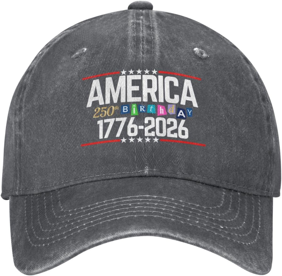 America 250th Birthday Hat 1776 2026 America 250 Years Anniversary Hat God Bless USA Patriot Cap ...