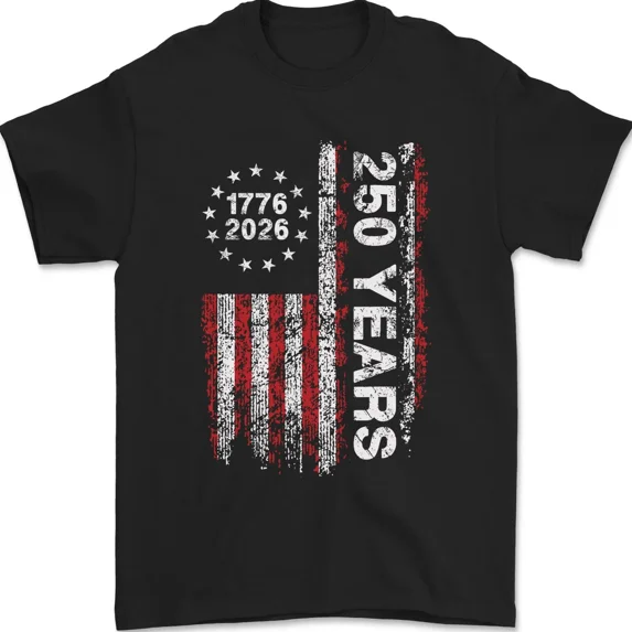America 250th Birthday US Flag 250 Years We The People Unisex T-Shirt ...