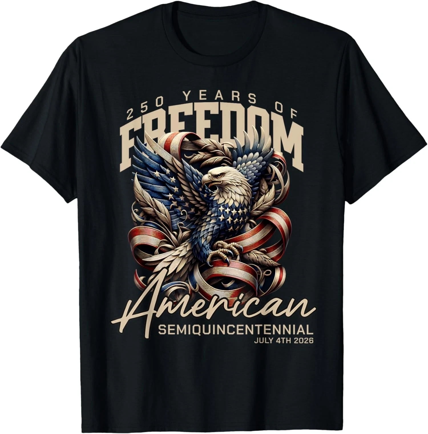 America 250th Celebration 250 Years America Eagle T-Shirt - Walmart.com