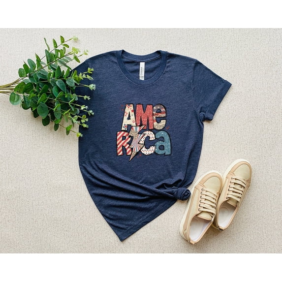 America 4th Of July Shirt Patriotic Fourth Of July USA Shirt Memorial ...