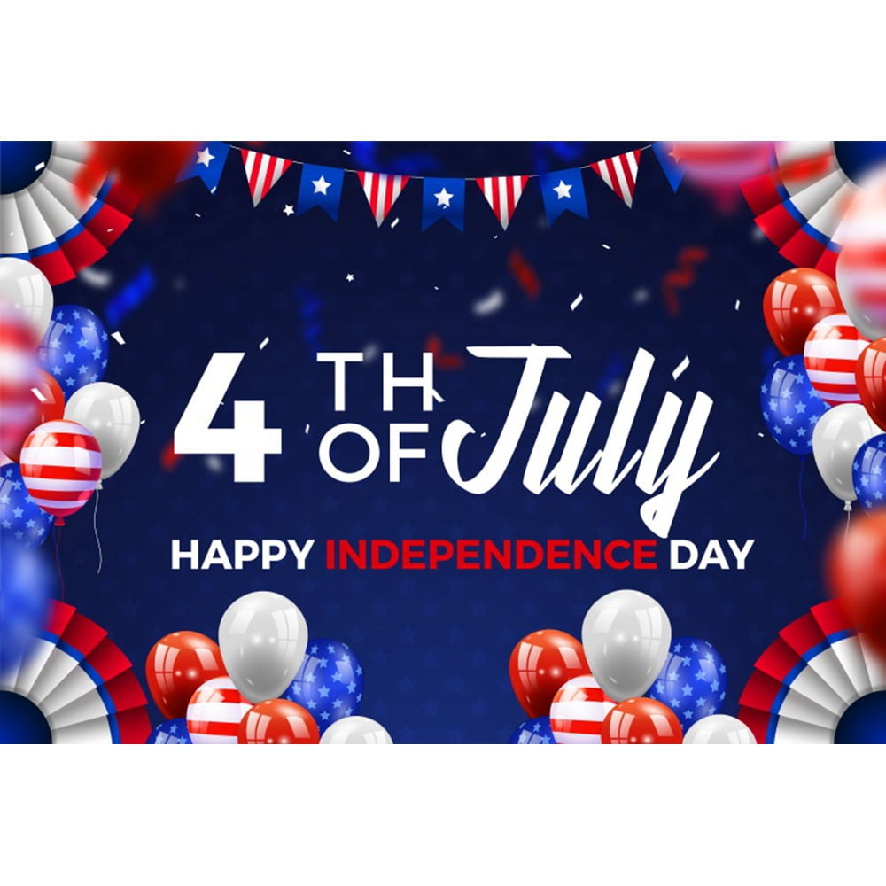 America 4th of July Independence Day Backdrop for Photography Red Blue ...