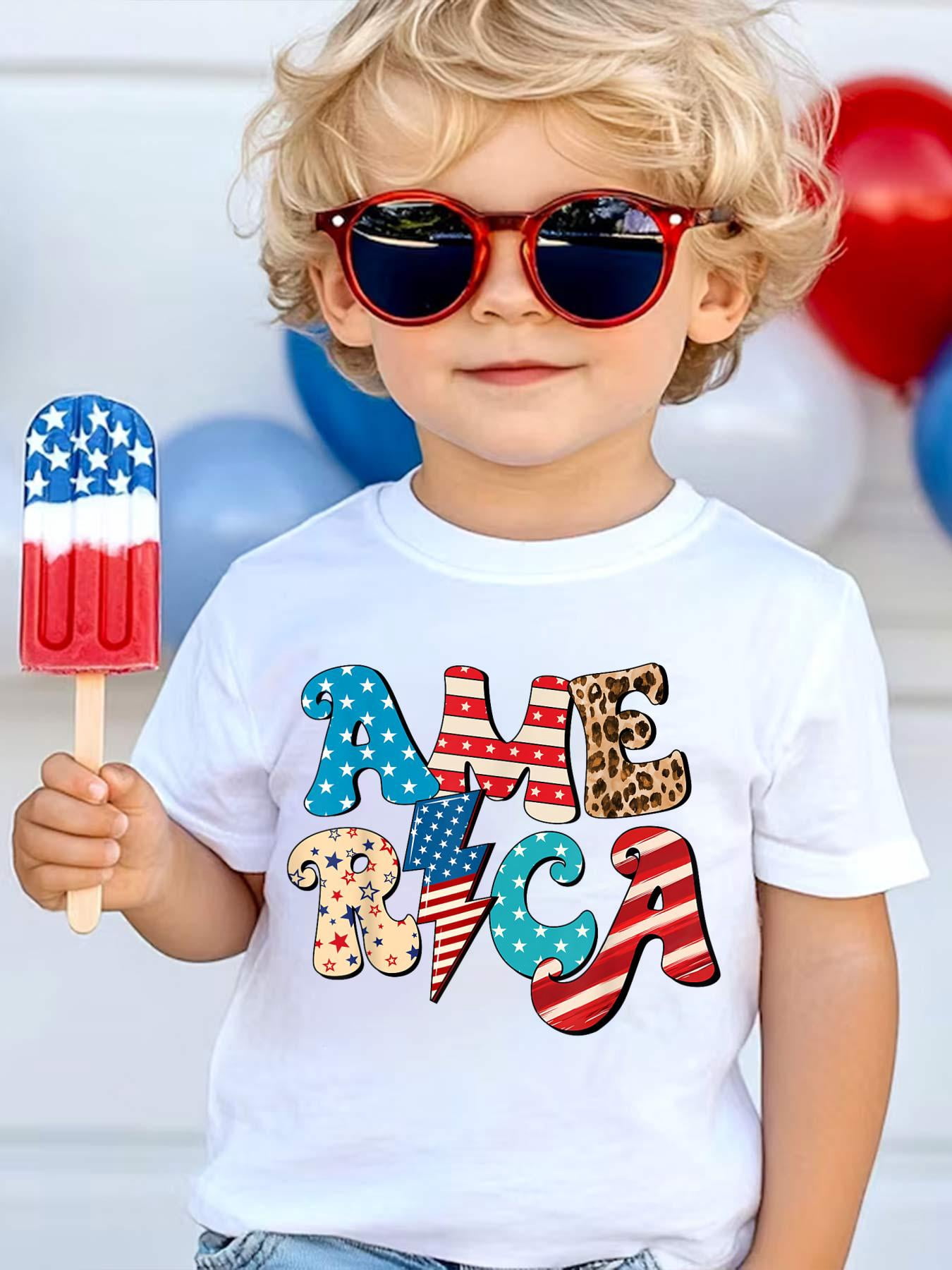 America 4th of July Independence day 1776 Vintage Retro Gift Kids T ...