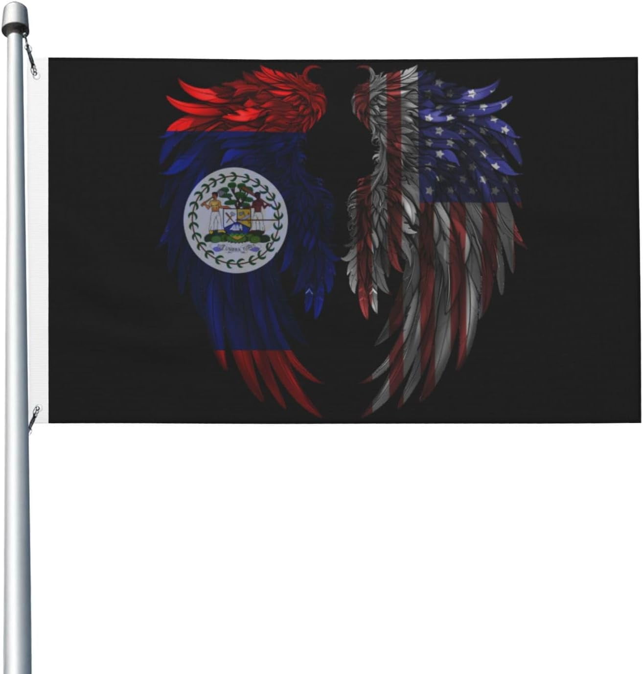 America And Guatemala Guatemalan Flag Wings Flag 3x5 Ft Duplex Prints ...