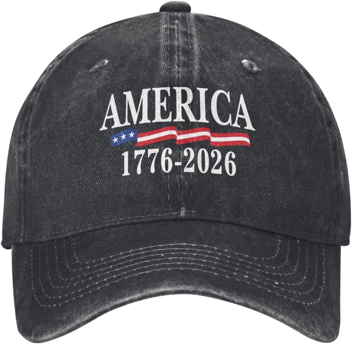 America Birthday s USA 1776 2026 Hats Denim Baseball Cap - Walmart.com