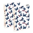 America Butterflies Pattern A5 Notebook Set of 2 Refillable 60 Sheets ...