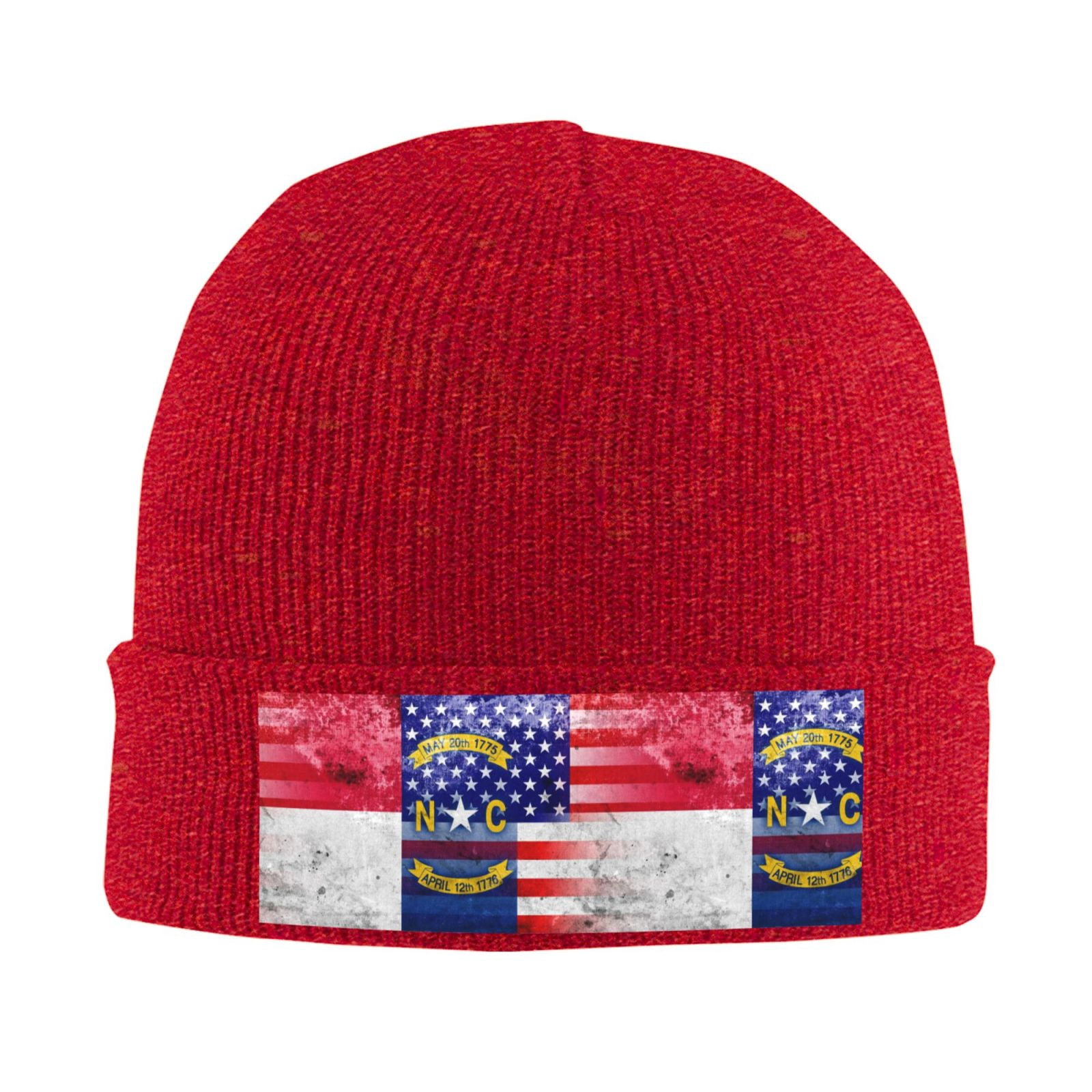 America-Carolina Flag Painted Beanie Hat Men Women Warm Printed Cap ...