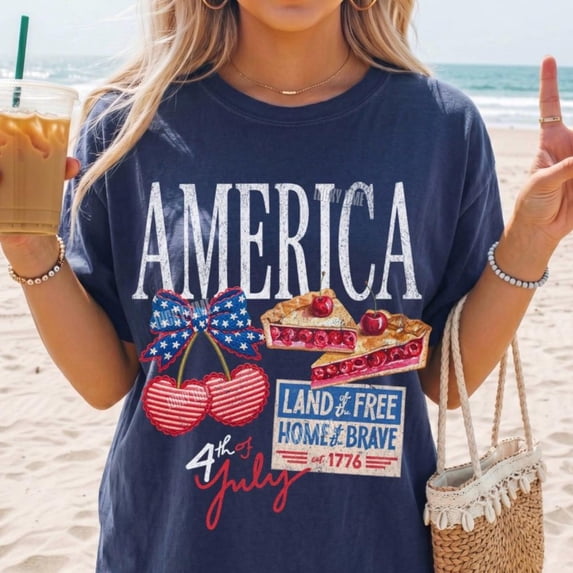 America Collage Shirt Retro 4th of July Shirt American Flag Tee Fourth ...