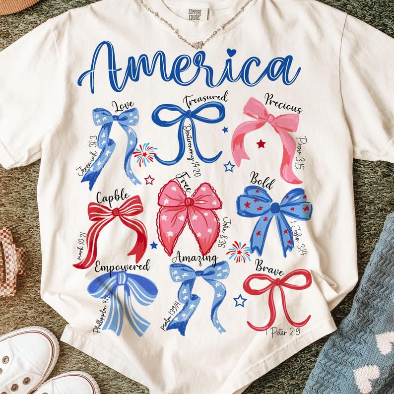 America Coquette USA T-shirt, 4th of July Shirt, Patriotic Shirt ...