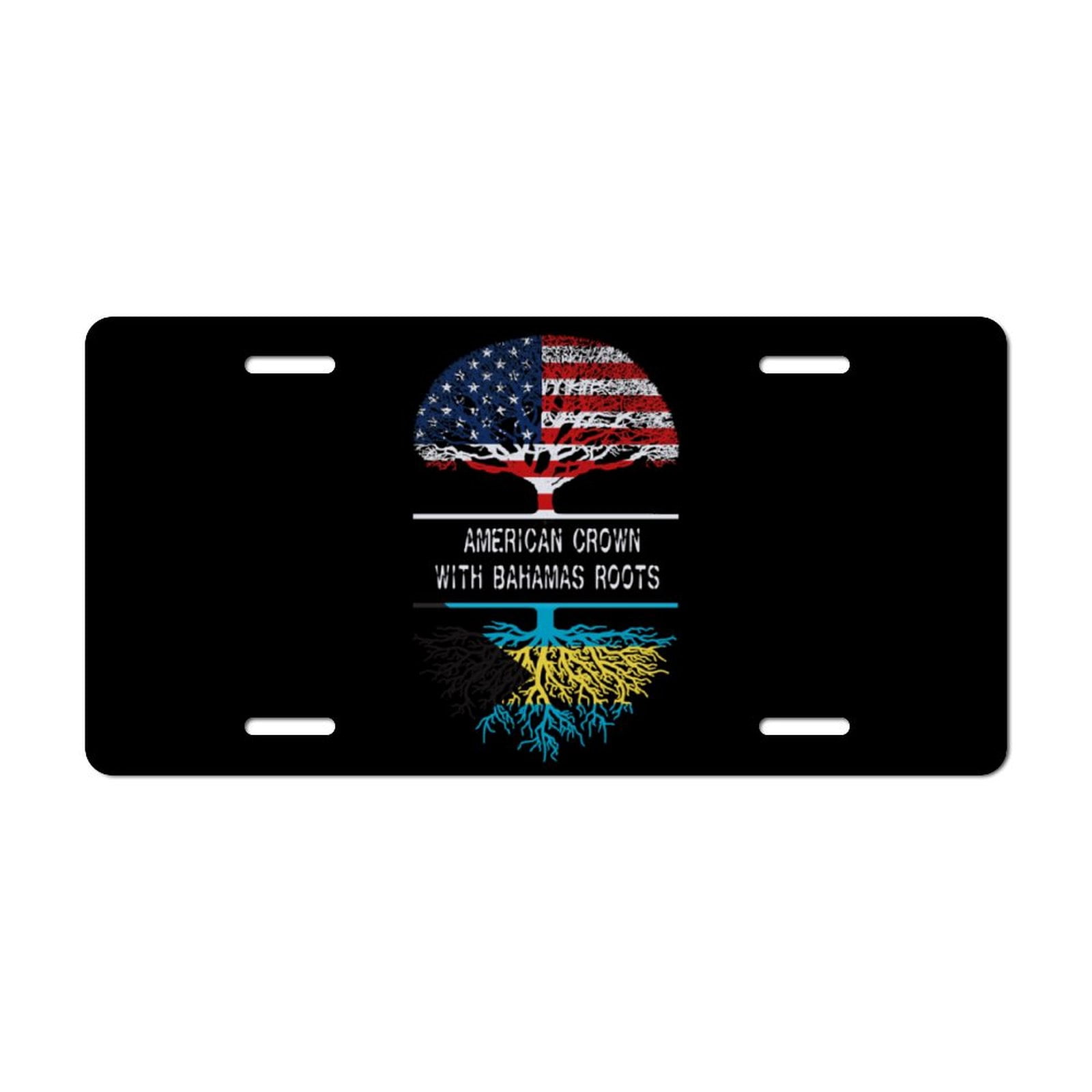 America Crown With Bahamas Roots Decorative License Plate Covers ...