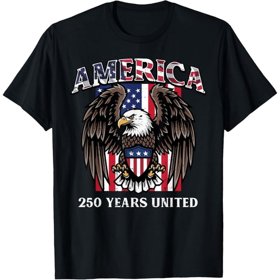 America Eagle 250 Years United 250Th Anniversary Men T-Shirt Unisex S ...