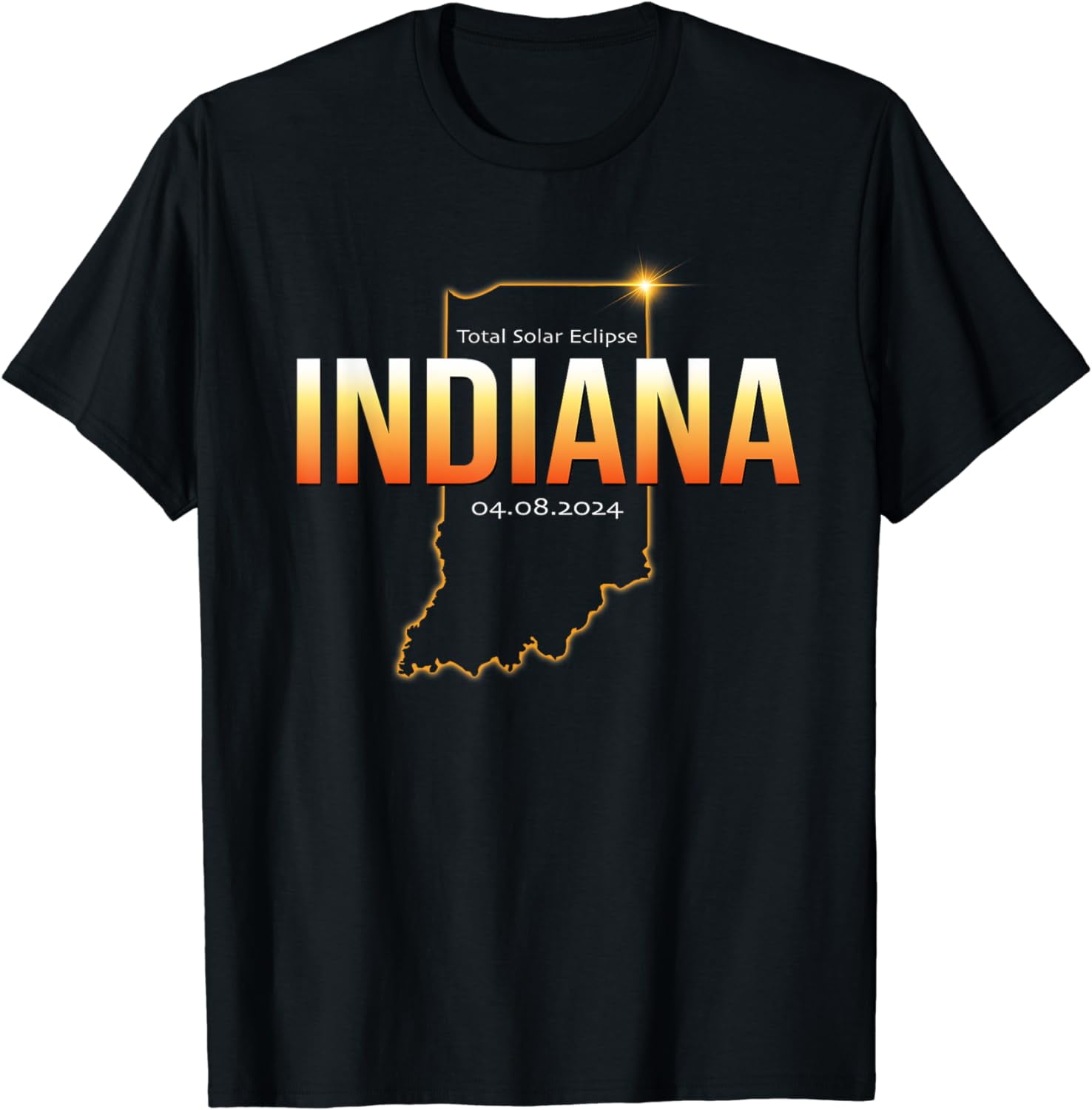 America Eclipse 2024 Shirt Indiana USA Total Solar Eclipse T-Shirt ...