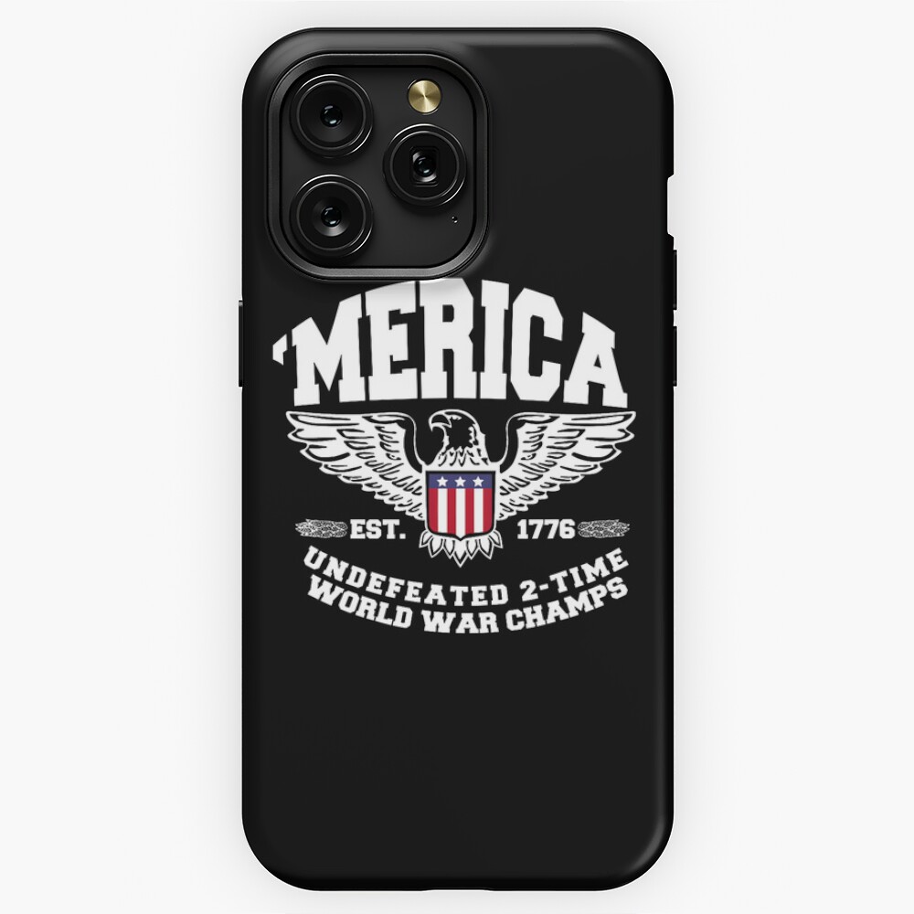 America Est 1776 World War Champs Design iPhone Case 17 11 12 13 14 15 ...
