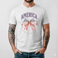 America Established Seventeen Seventy Six Land Of The Free Graphic Tee ...