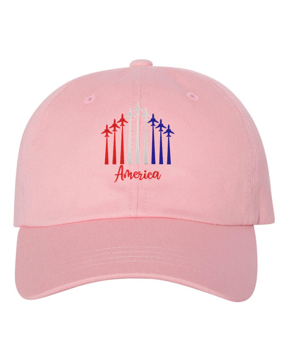 America Fighter Jet Flag Embroidered Classic Dad Hat Military Style ...