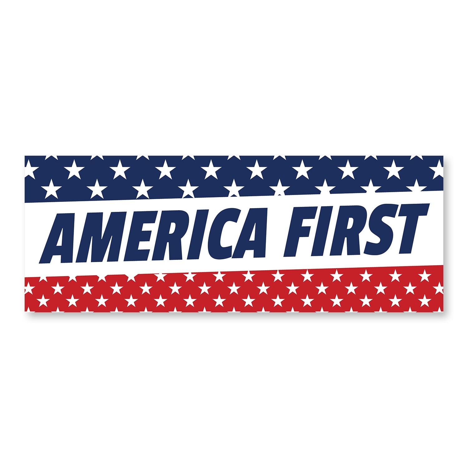 America First 12" x 4.5" Decal | Advertise Your Business | All Weather ...