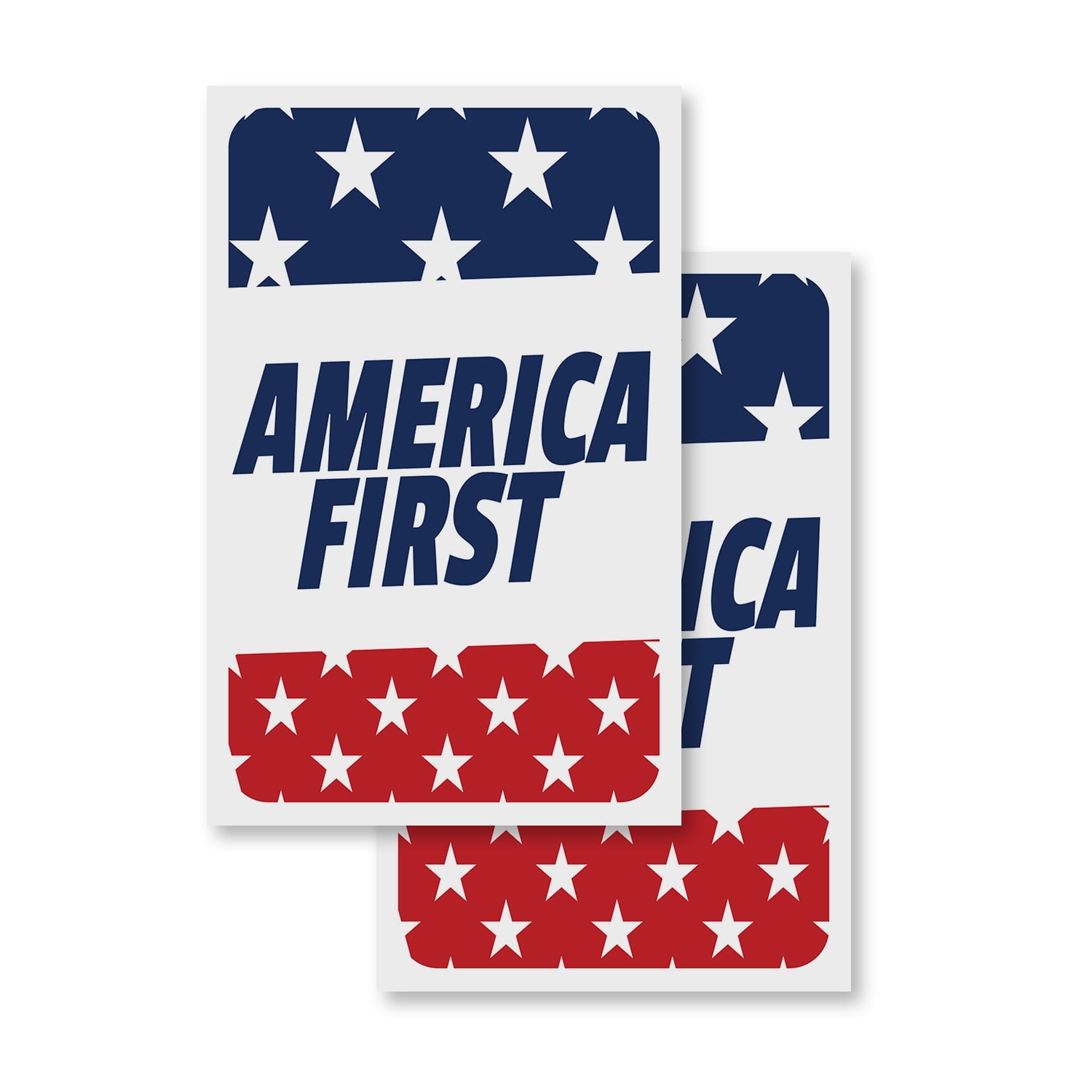 America First (2-PACK) 24" x 36" Vinyl Decals | Sign Insert Peel ...