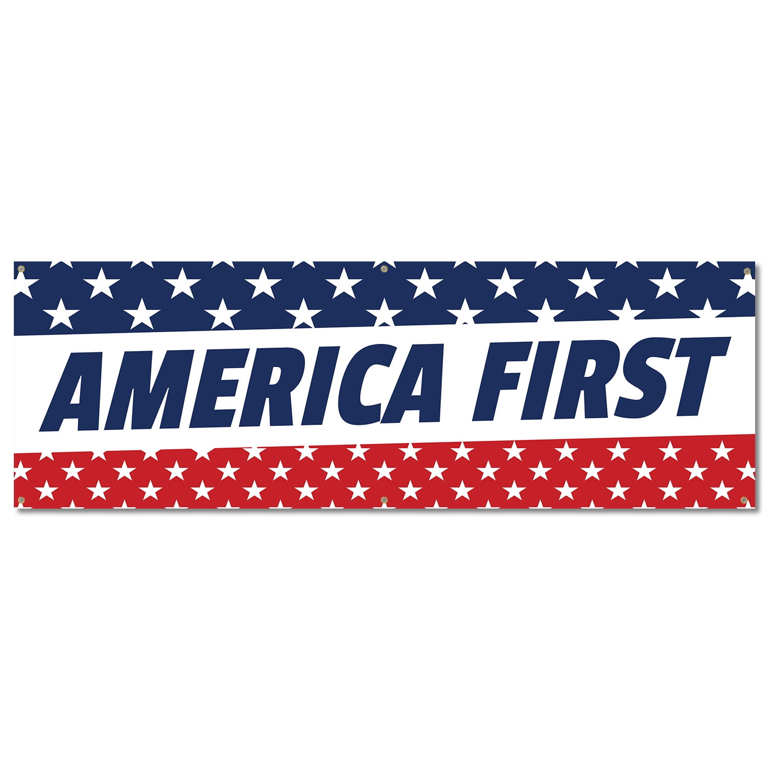 America First | 24" X 72" Banner | Outdoor Vinyl Sign With Grommets ...