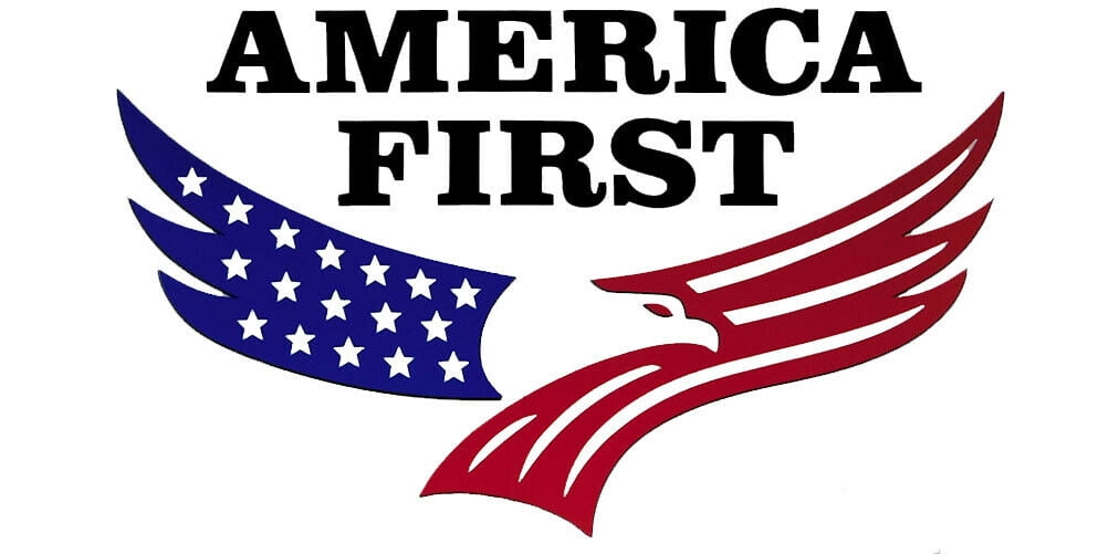 America First Eagle White Vinyl Decal Bumper Sticker - Walmart.com