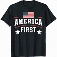 America First USA Flag Clothing T-Shirt - Walmart.com