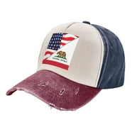 Gravity Threads Tattered US Flag Adjustable Trucker Hat - Red/White ...