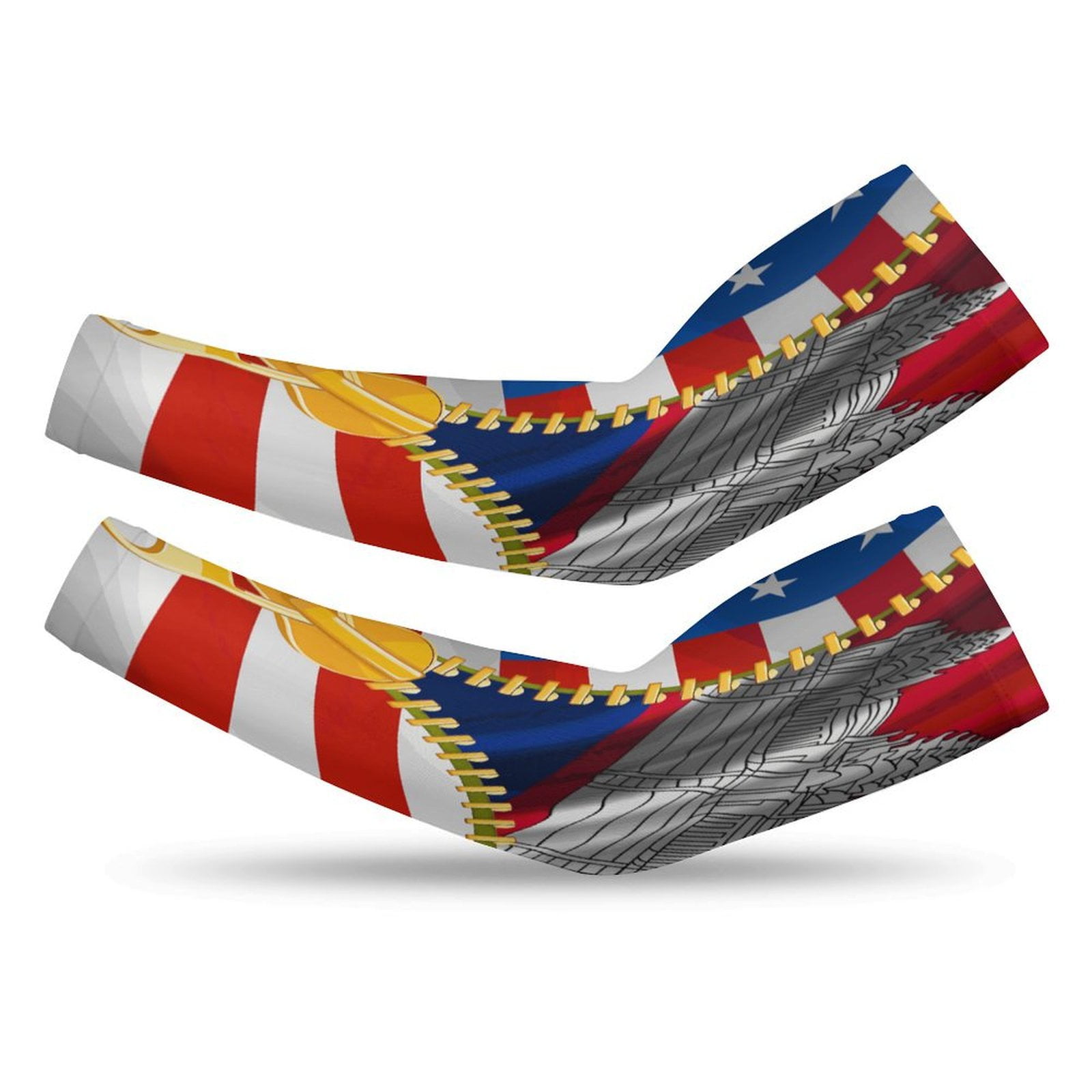 America Flag And Cambodian Flag Ice Cooling Arm Sleeves for Men Women ...