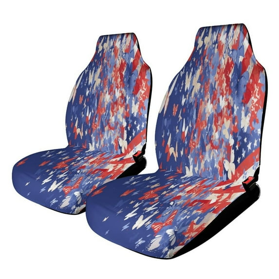 America Flag Butterfly Car Seat Covers Front Seats Universal Fit for ...