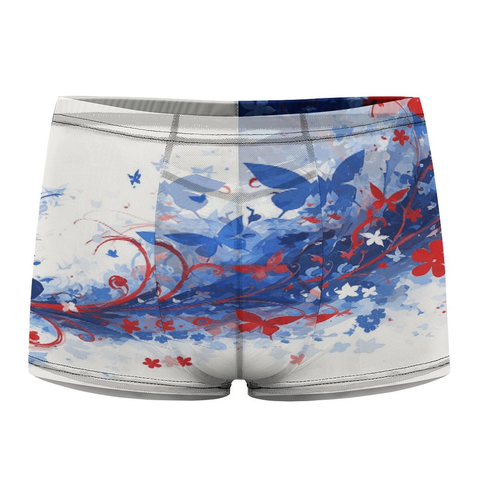 America Flag Butterfly Men's Mesh Boxer Briefs Cooling Breathable ...