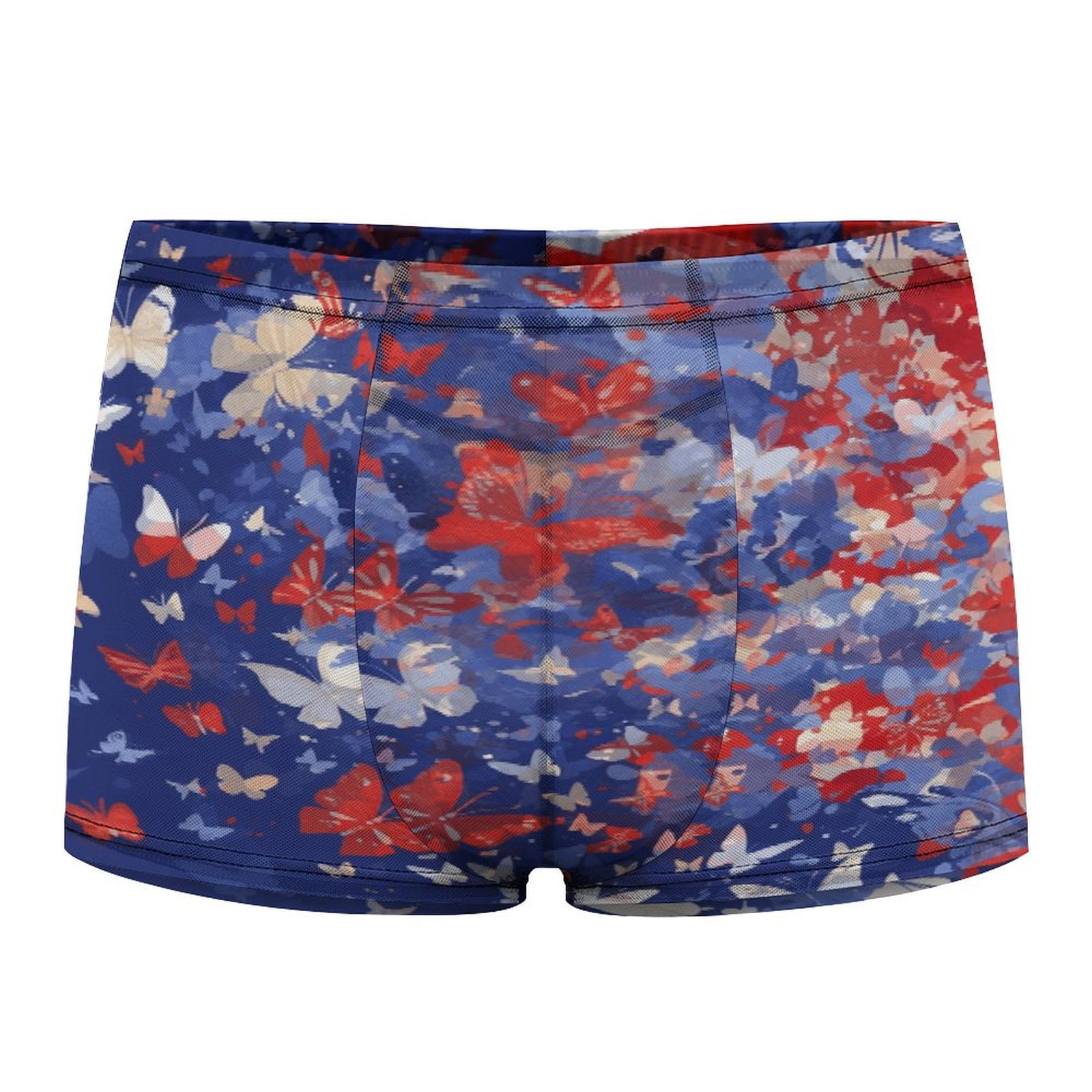 America Flag Butterfly Men's Mesh Boxer Briefs Cooling Breathable ...