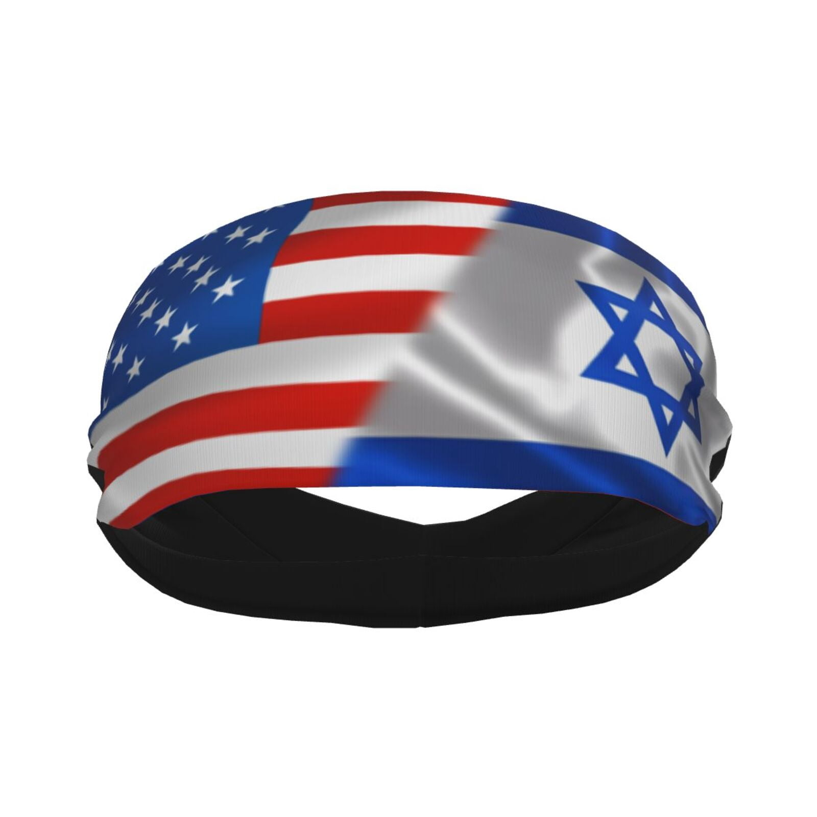 America Flag and Israel Flags 4 Sports Fan Headbands,Men Women Elastic ...