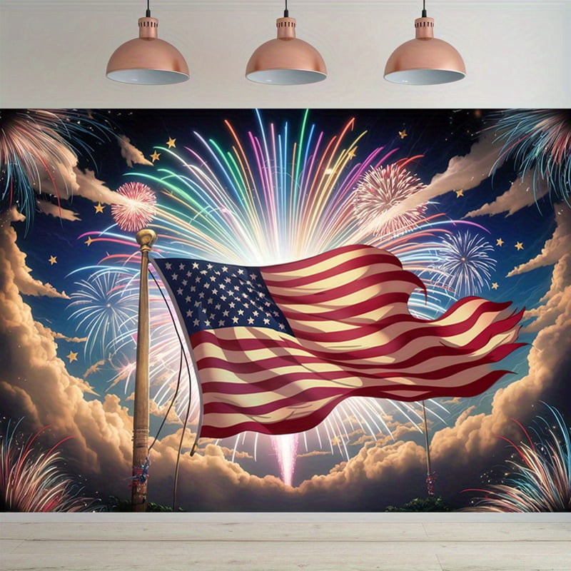 America Flag July 4th Backdrop Suitable for June Festival, Mother' Day ...
