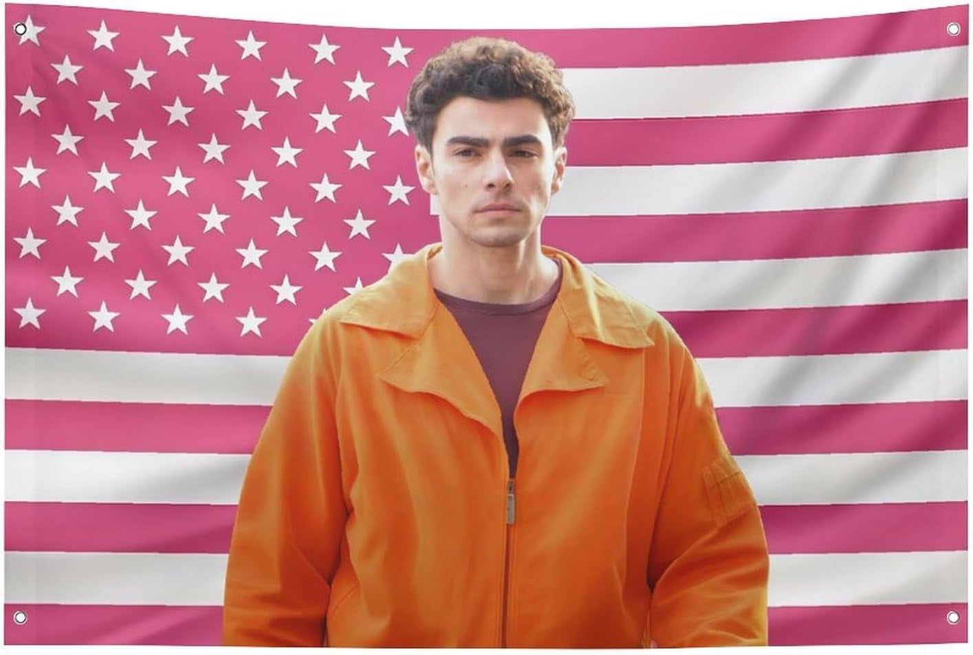 America Flag Luigi Tapestry Mangione Fun Flag 3x5 Feet with 4 Grommets ...