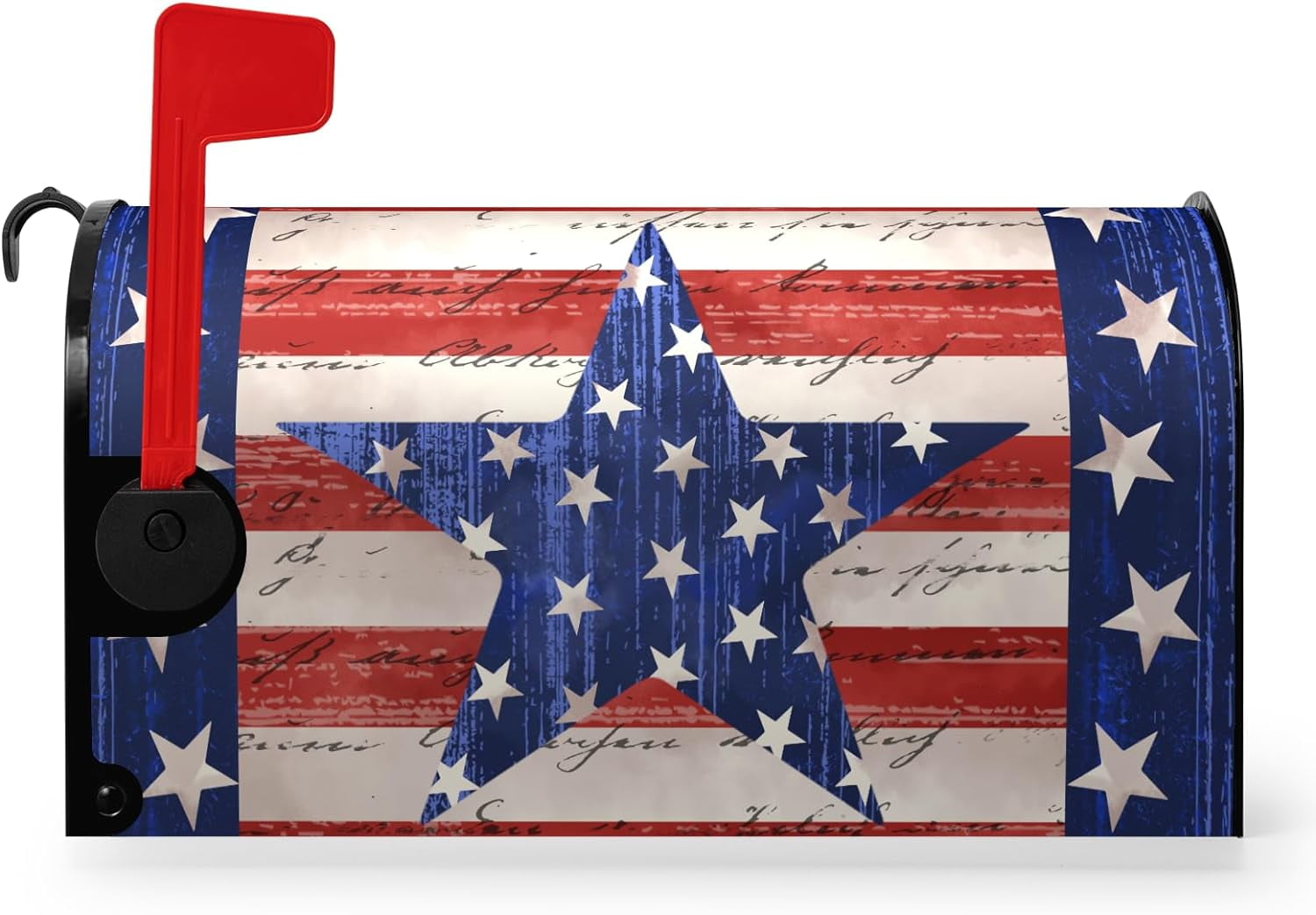 America Flag Mailbox Cover Magnetic Patriotic Star Mail Box Wrap 4th of ...