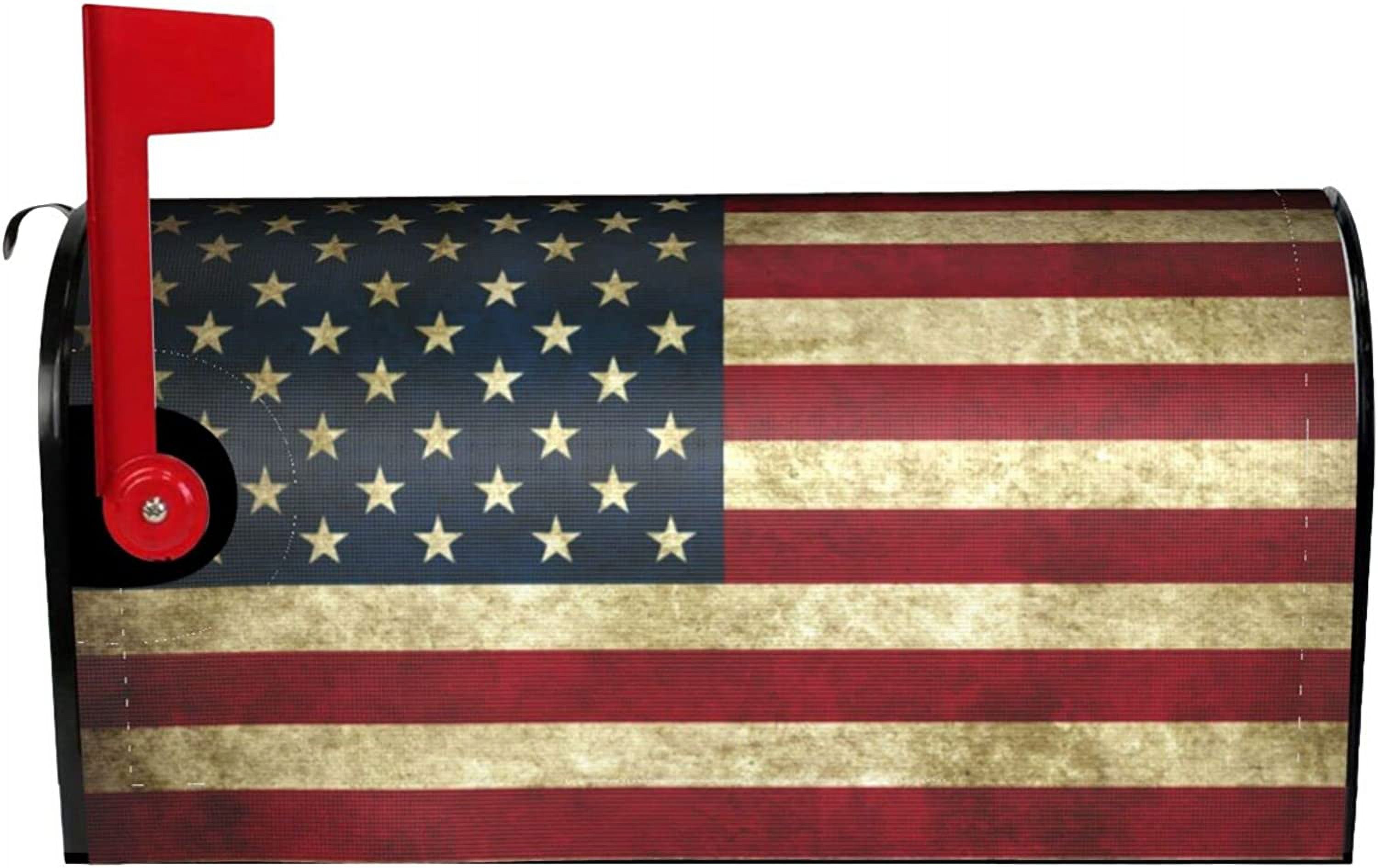 America Flag Mailbox Covers Magnetic Post Box Cover Garden Yard Home Yard Decor for Outdoor ...