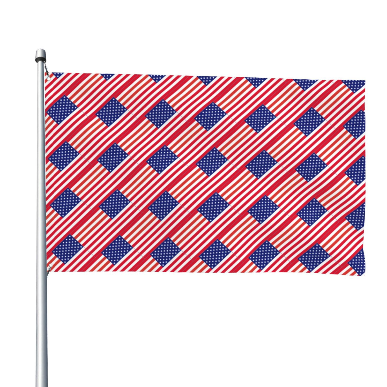 America Flag Patriotic 4x6 Feet Flag Polyester Double Stitched With ...