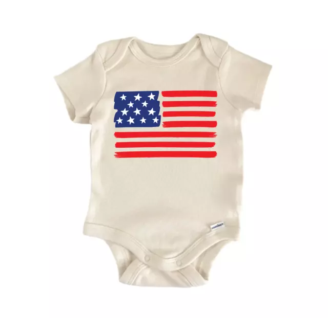 America Flag Patriotic July 4Th Patriotic Baby Boy Girl Clothes ...