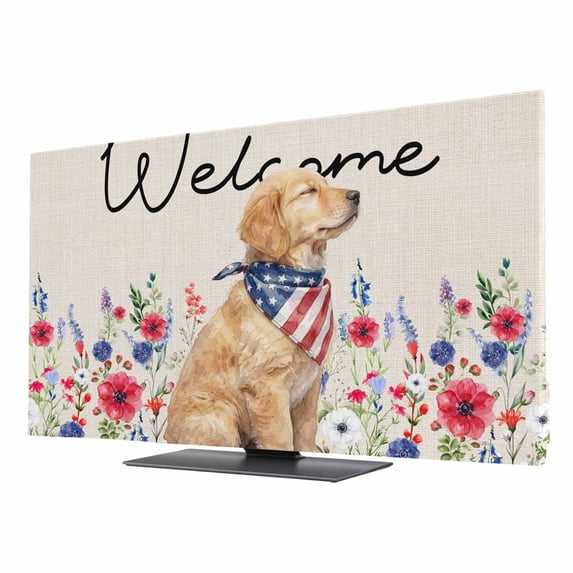 America Flag TV Cover for 40 Inch Screen,Stretch Fabric Dustproof TV ...