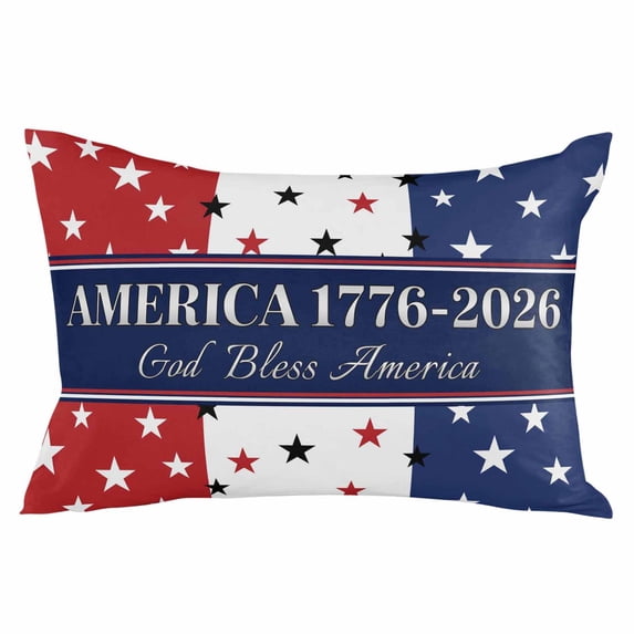 America Flag Throw Pillow Cover 12 x 20 Inch Decorative Pillow Cover ...