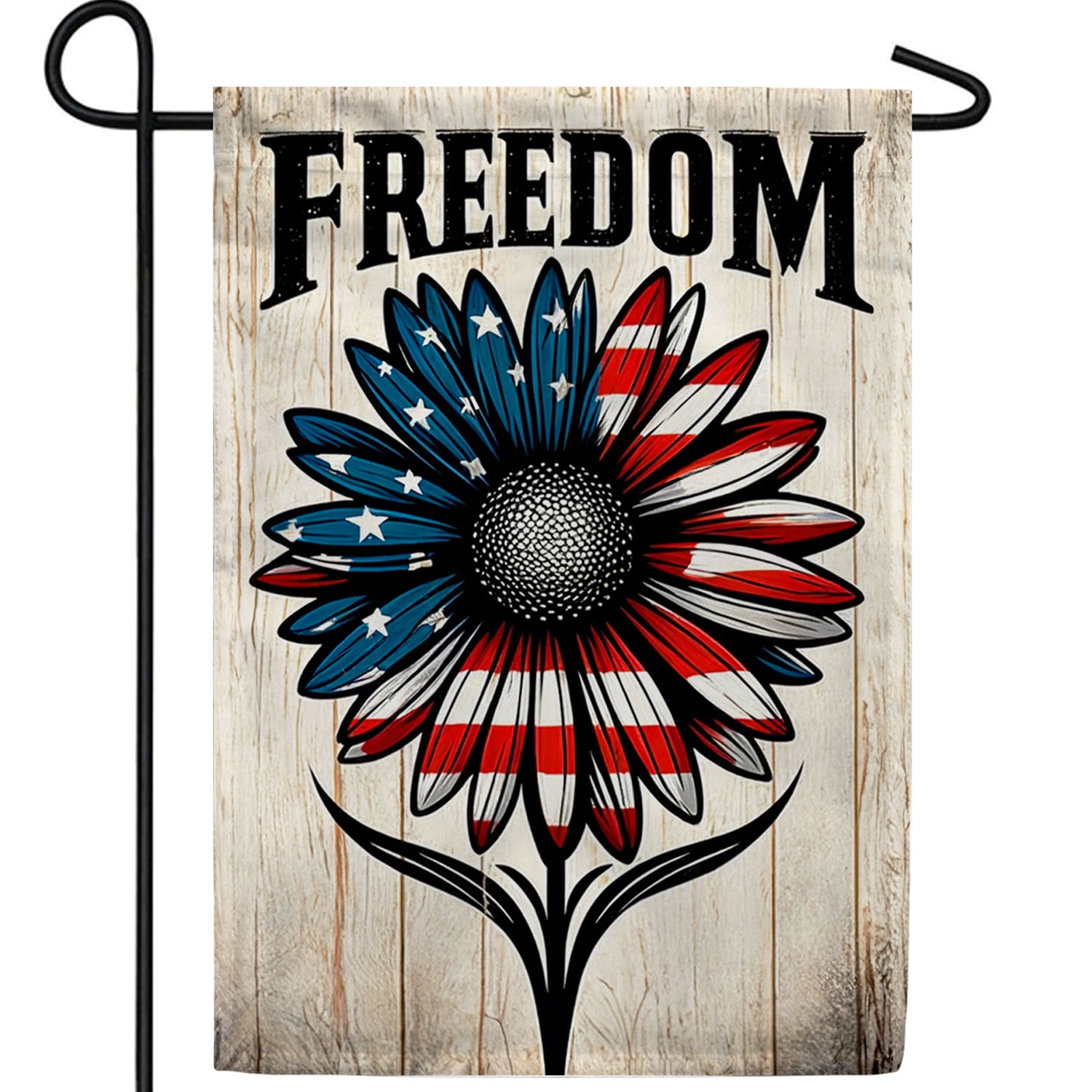 America Forever 4th of July Patriotic Daisy Garden Flag, 12.5 x 18 inch ...