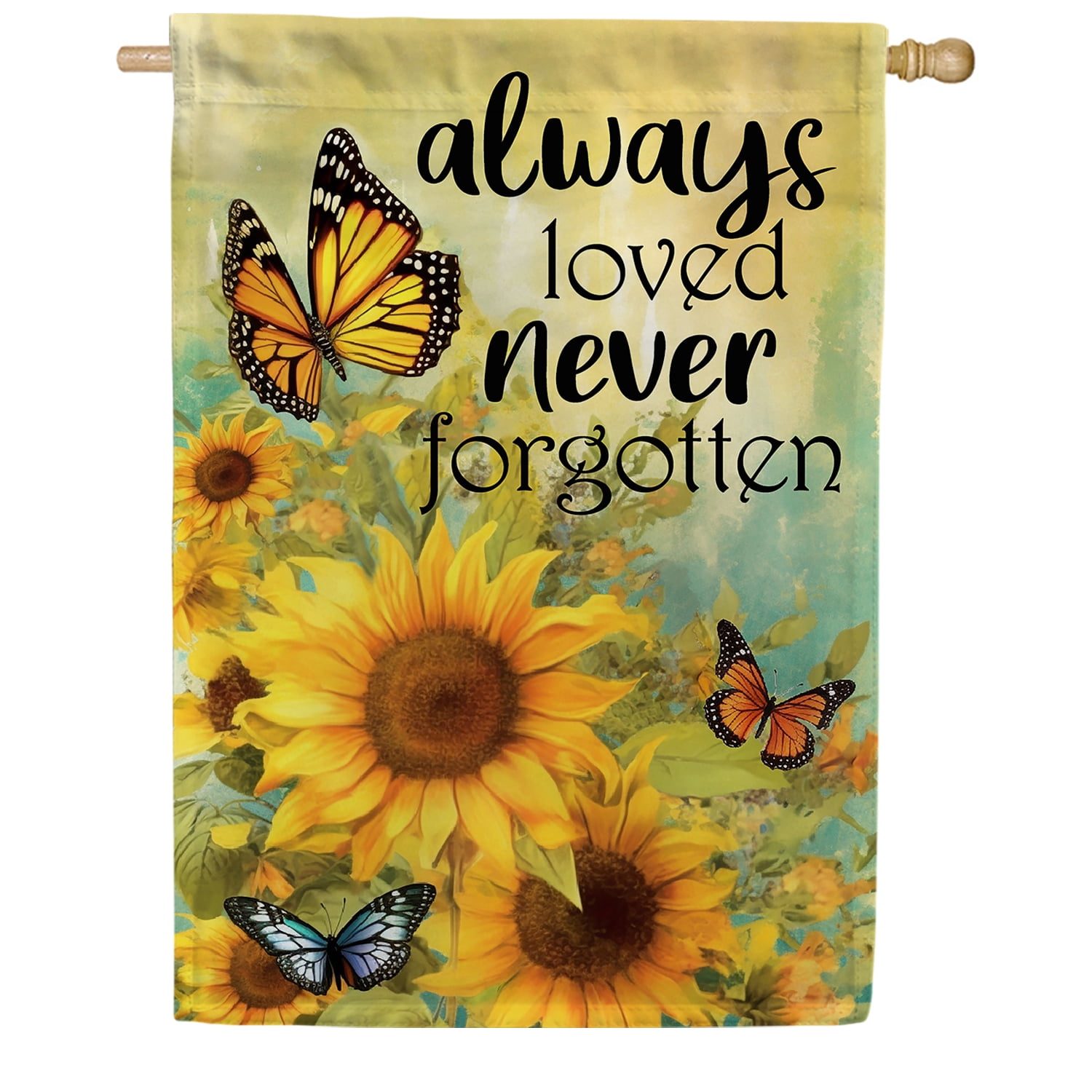 America Forever Always Loved Never Forgotten House Flag, 28 x 40 inches ...
