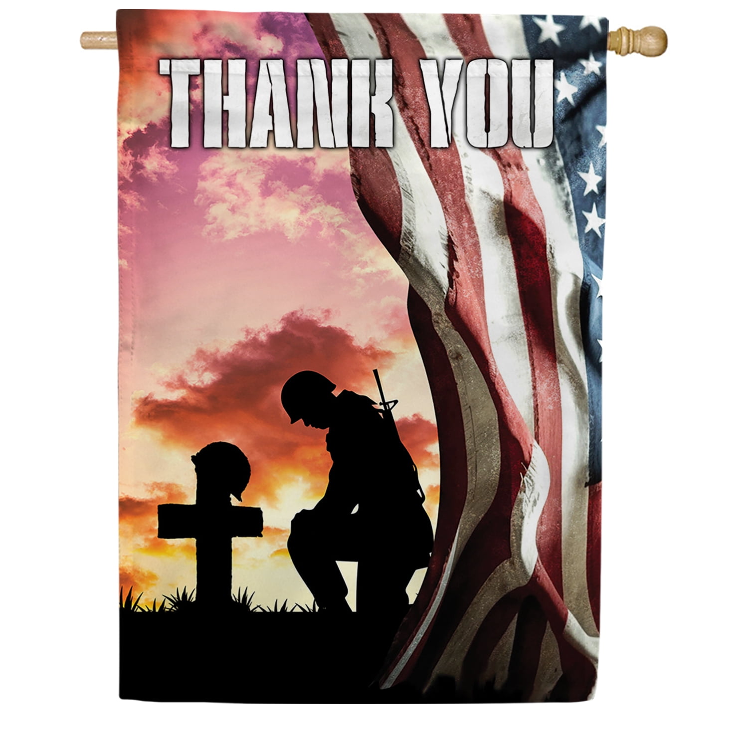 America Forever America Thanks Her Soldiers House Flag 28 x 40 inch ...