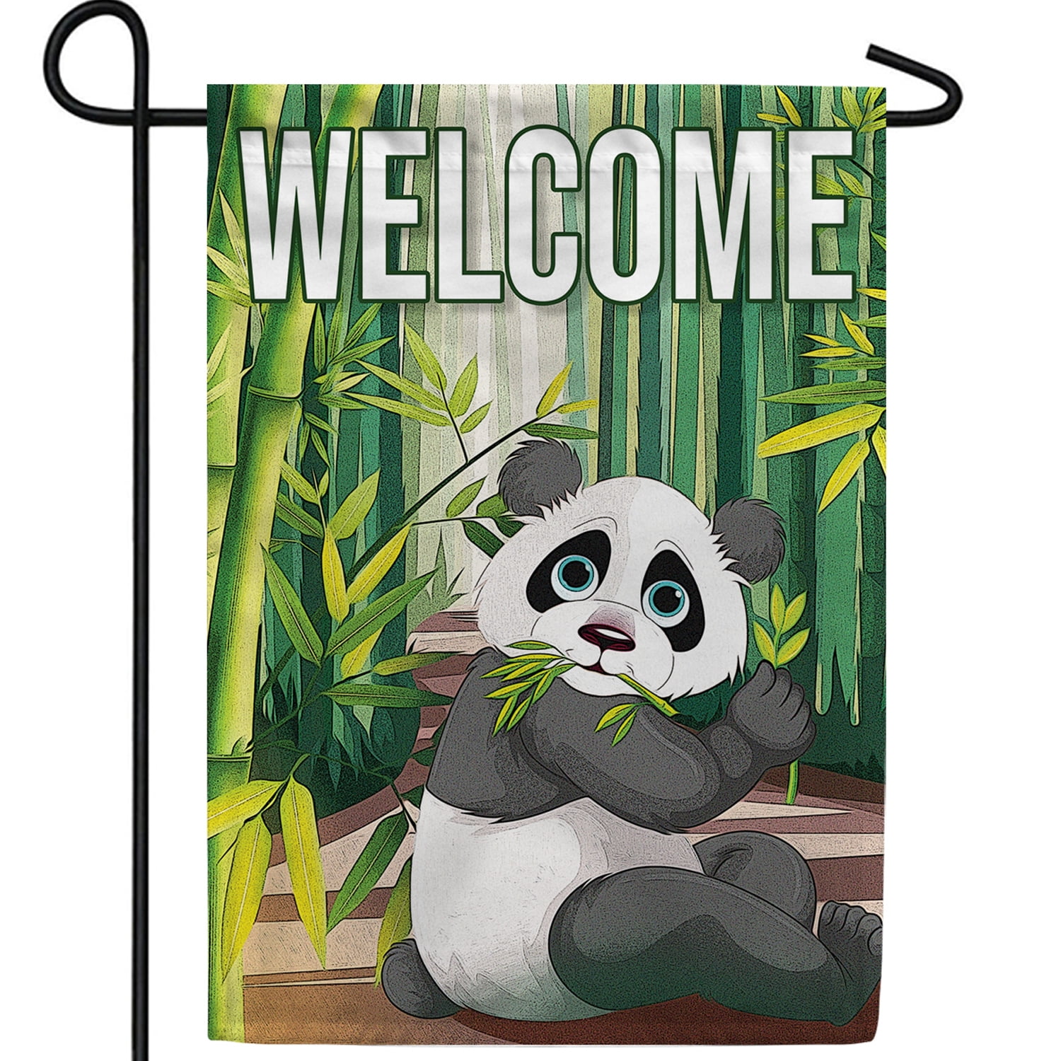 America Forever Bamboo Loving Panda Garden Flag, 12.5 x 18 inch Double ...