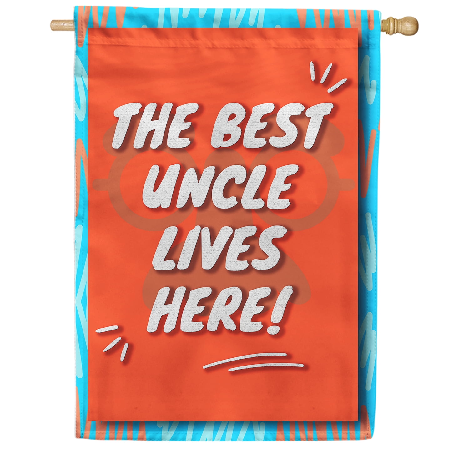 America Forever Best Uncle Lives Here House Flag, 28 x 40 inch Double ...