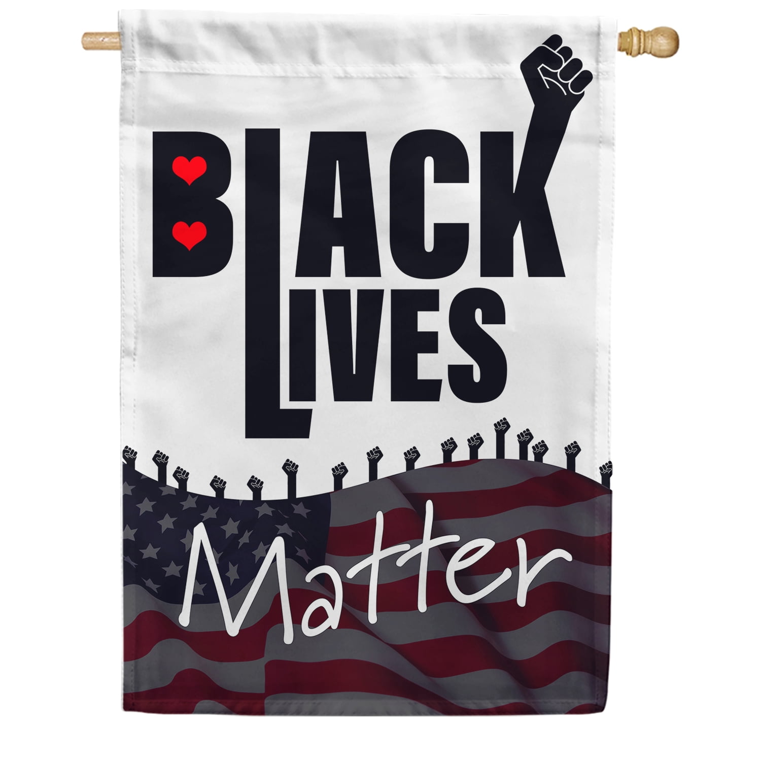 America Forever Black Lives Matter House Flag - Together We Rise, Stop ...