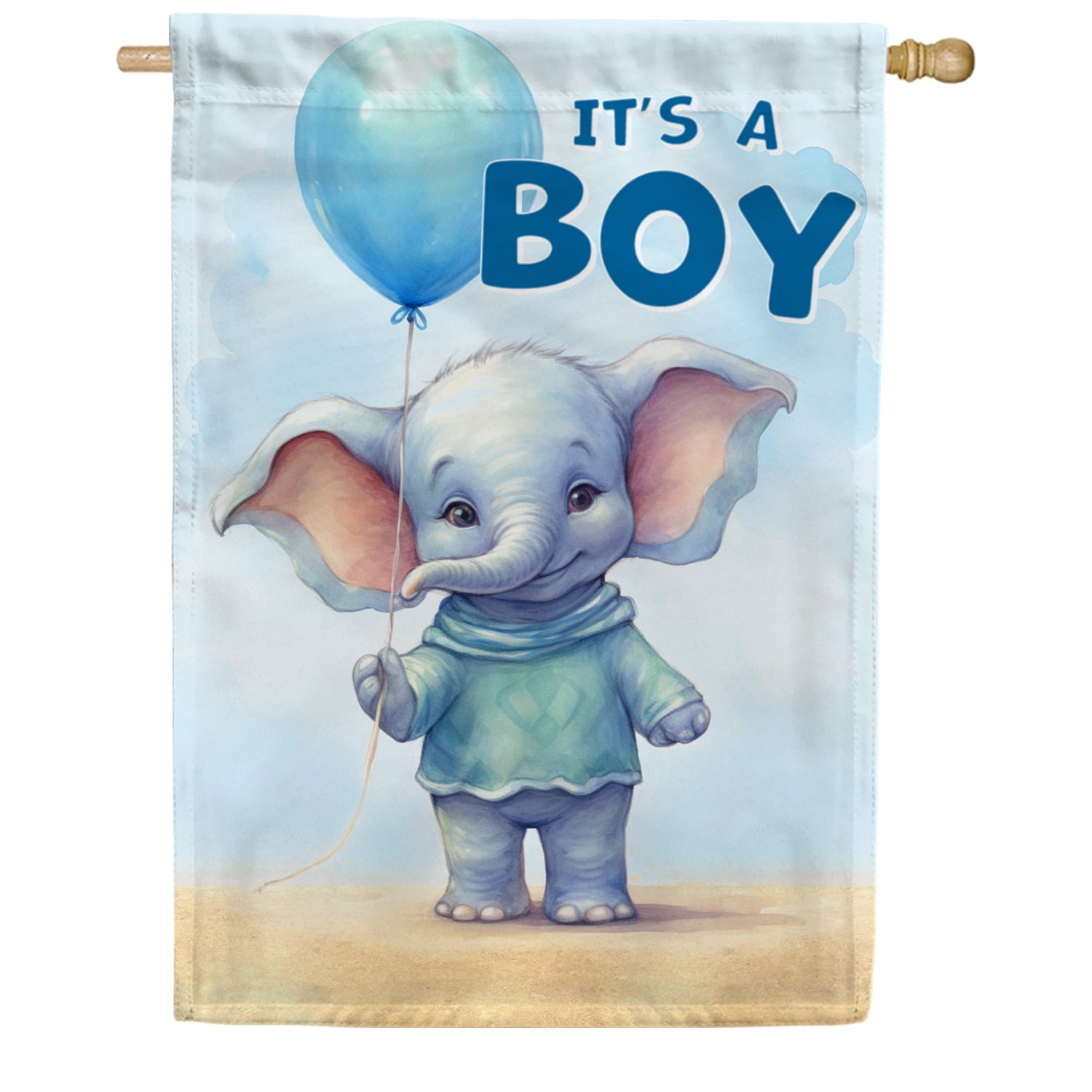 America Forever It's A Boy House Flag 28 x 40 inch Double Sided ...